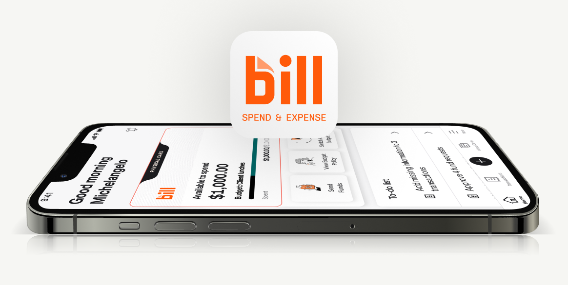 BILL Spend & Expense App | 4.8 star rating | Download now